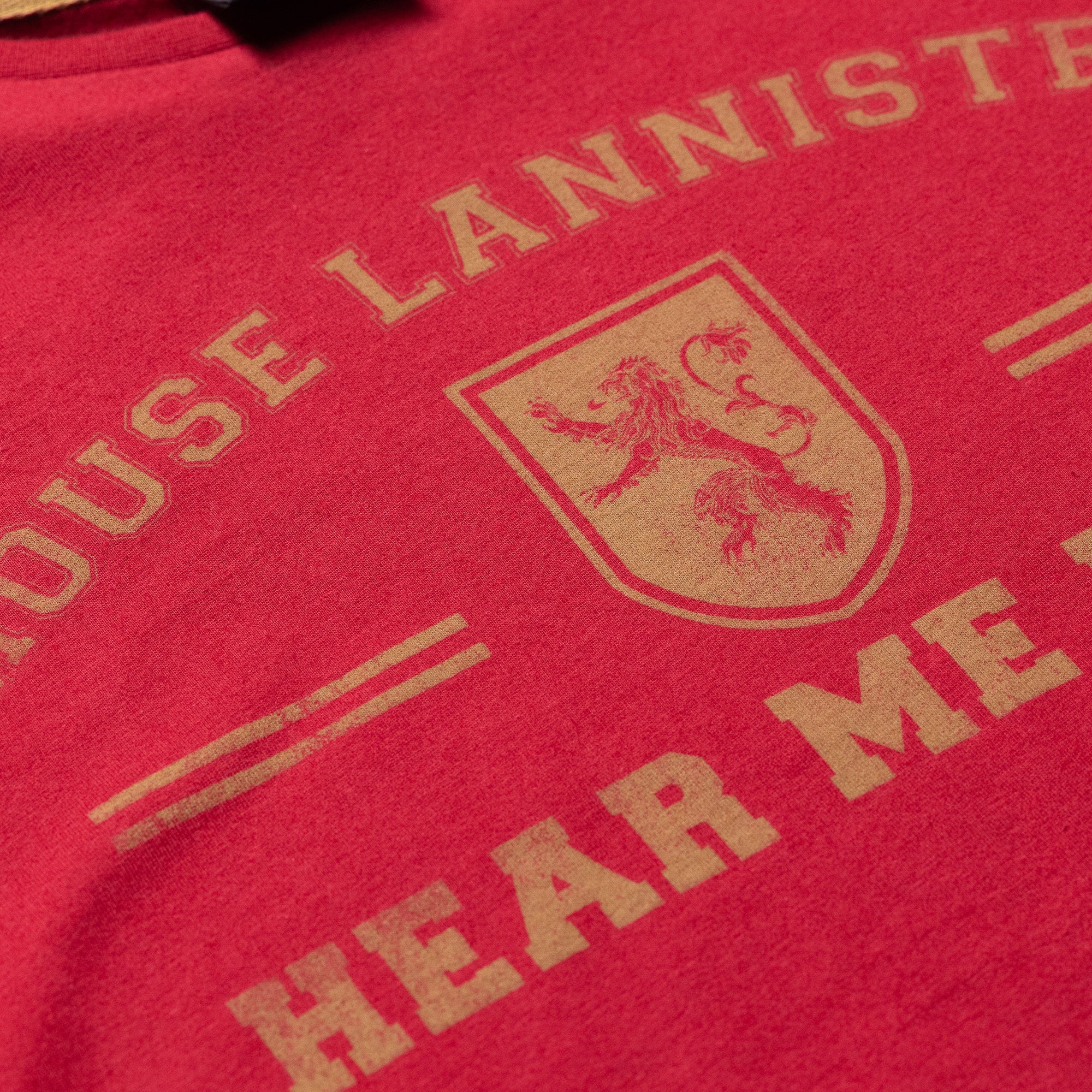 House Lannister - Burgundy House Motto TShirt – Game of Thrones Studio Tour
