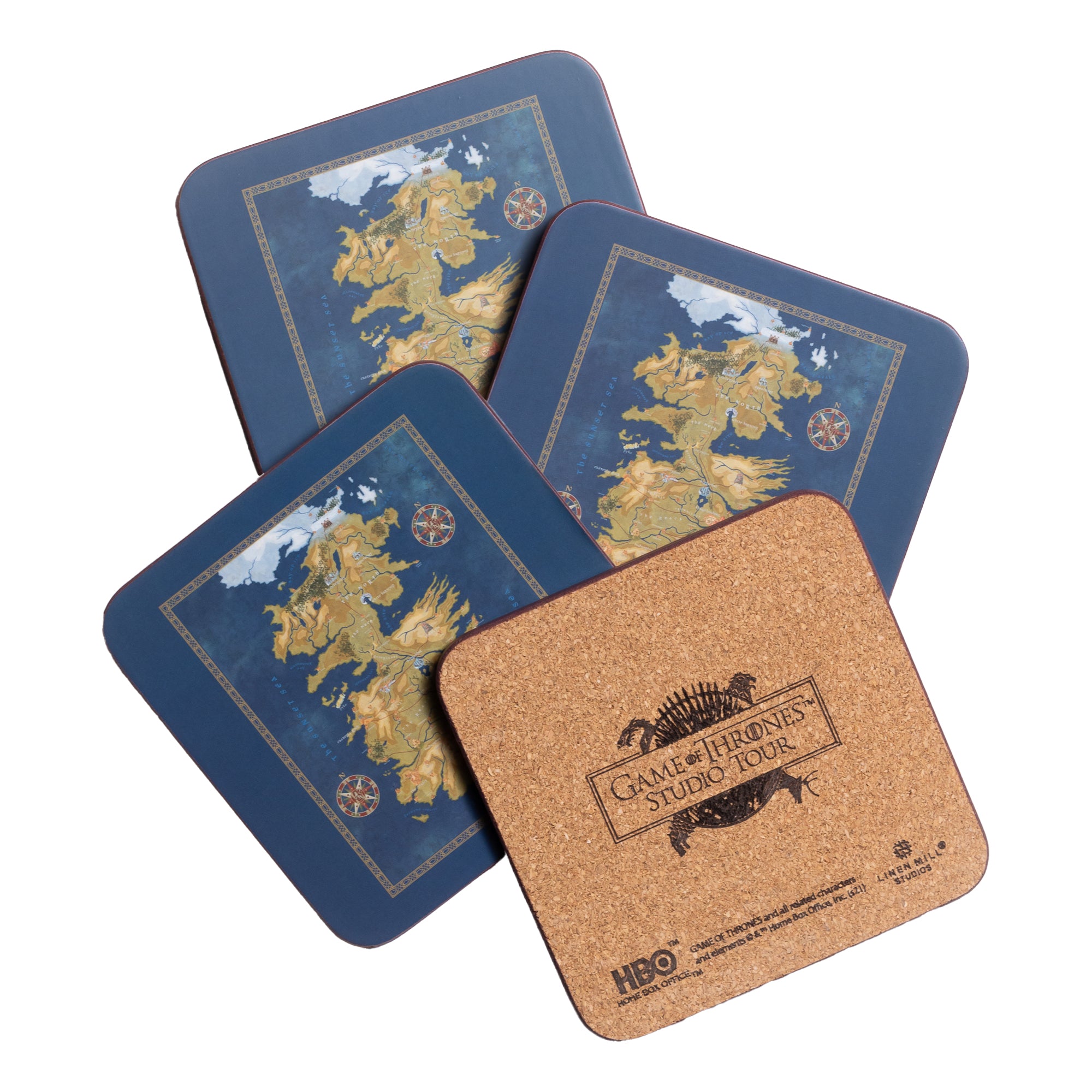Map - Coaster Set – Game of Thrones Studio Tour