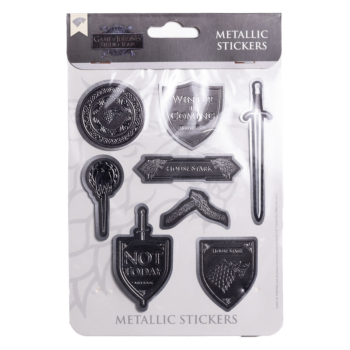 House Stark - Metallic Stickers – Game of Thrones Studio Tour